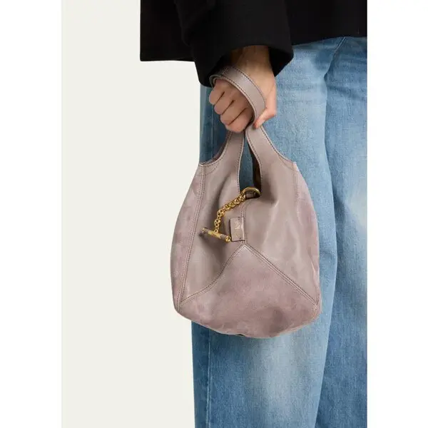 Chloé Balloon Patchwork Leather & Suede Tote