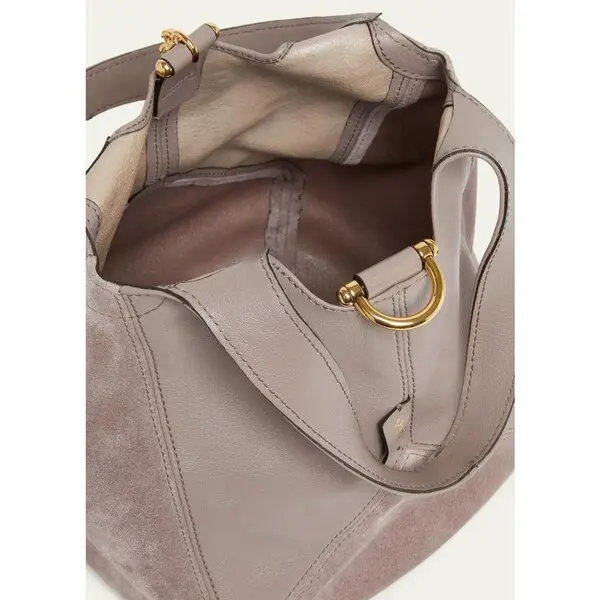 Chloé Balloon Patchwork Leather & Suede Tote