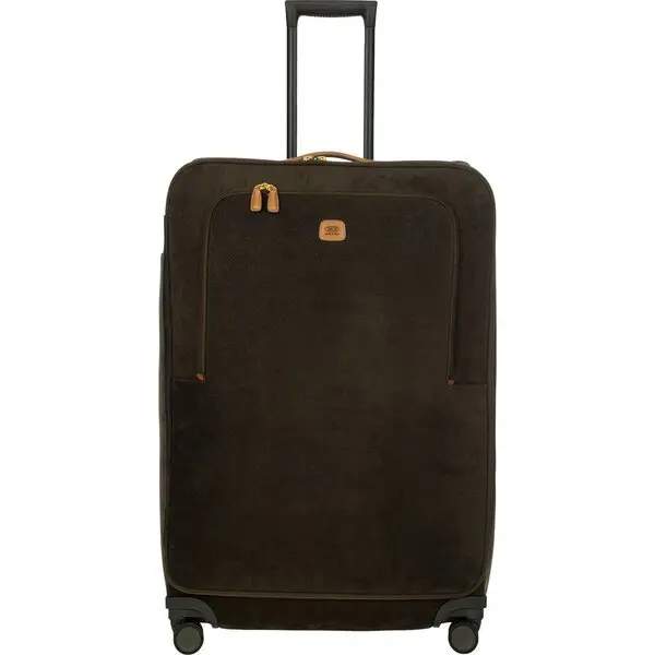 Bric'S Life Softside Checked Compound Spinner Luggage - Olive