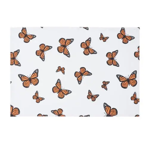C&F HOME Monarch Butterfly Placemat, Set Of 6 - Orange