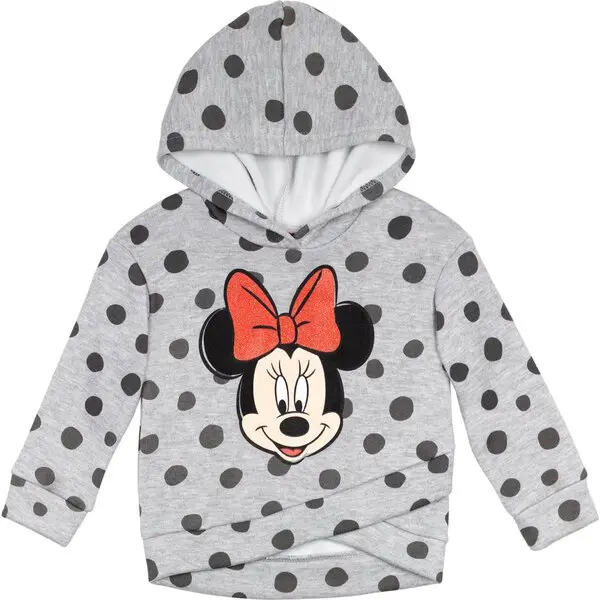 Disney Mickey Mouse & Friends Pullover Hoodie - Minnie Mouse Gray