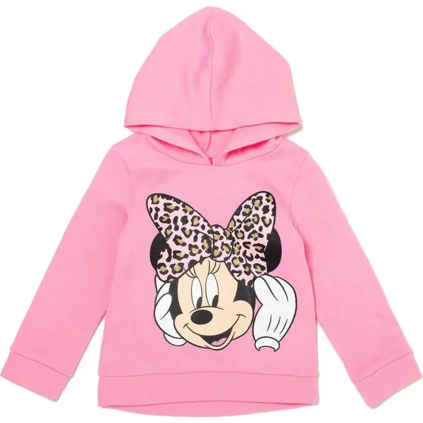 Disney Mickey Mouse & Friends Pullover Hoodie - Minnie Mouse Pink