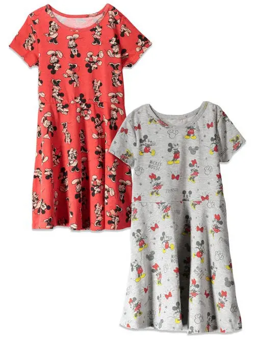 Disney Minnie Mouse 2-pack Short Sleeve Dress - Multicolor