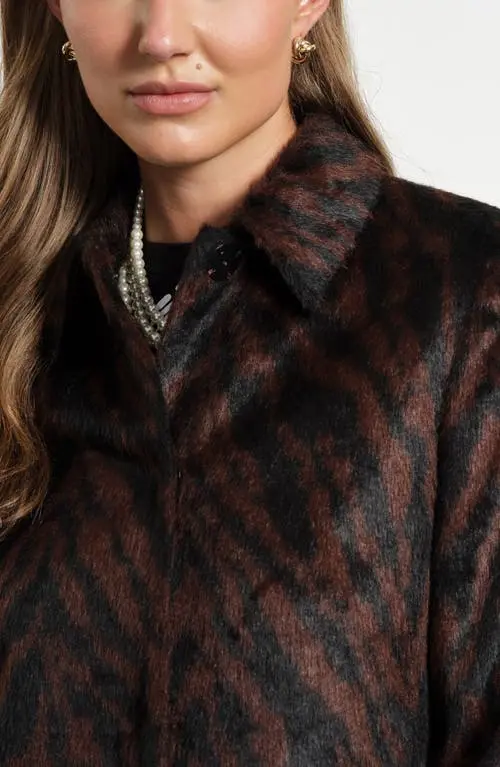 ISAAC MIZRAHI NEW YORK Faux Fur Crop Jacket