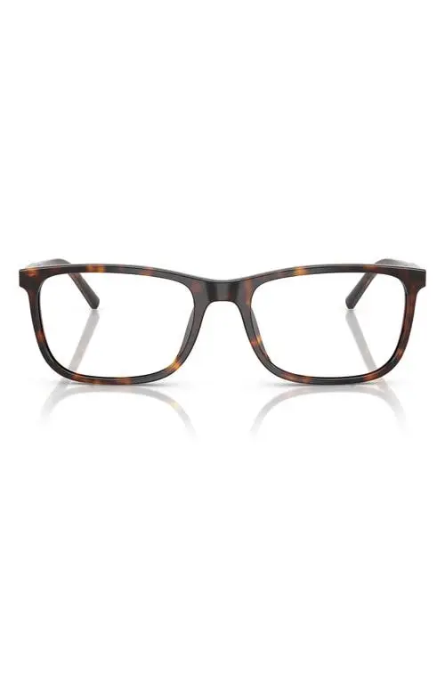 Dolce & Gabbana 53mm Rectangle Eyeglasses - Havana/demo Lens