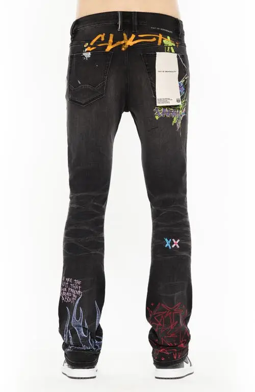 CULT OF INDIVIDUALITY Lenny 603 Bootcut Jeans With Graphics