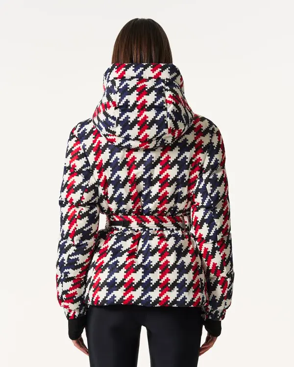 Perfect Moment Candice Down Parka Jacket - Houndstooth