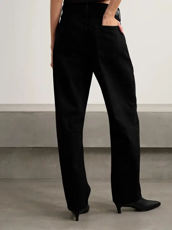 Citizens Of Humanity Miro Long Mid-rise Barrel-leg Jeans - Black
