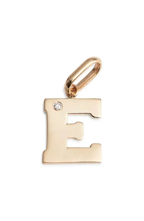 Anzie Love Letter Diamond Initial Charm - Yellow Gold