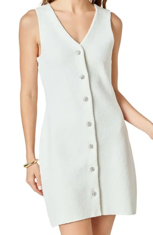 Endless Rose Sleeveless V-neck Knit Mini Dress