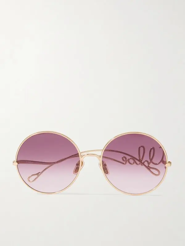 Chloé Iconic Round-frame Sunglasses - Gold