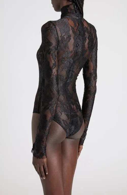 Valentino Garavani Sheer Lace Bodysuit