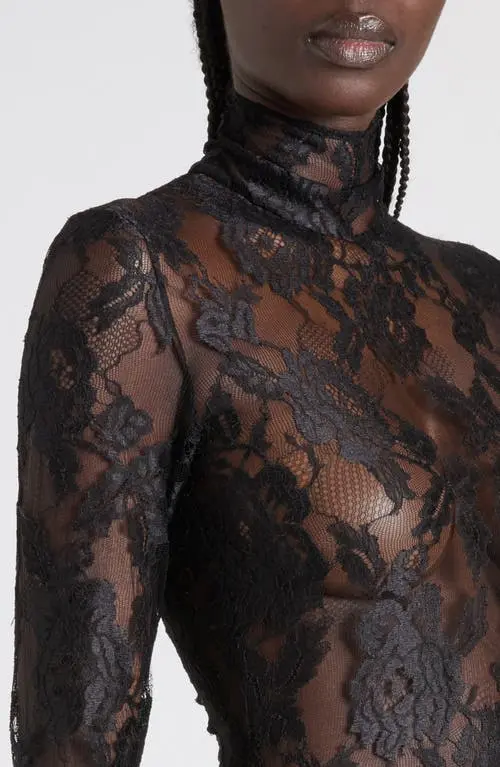 Valentino Garavani Sheer Lace Bodysuit