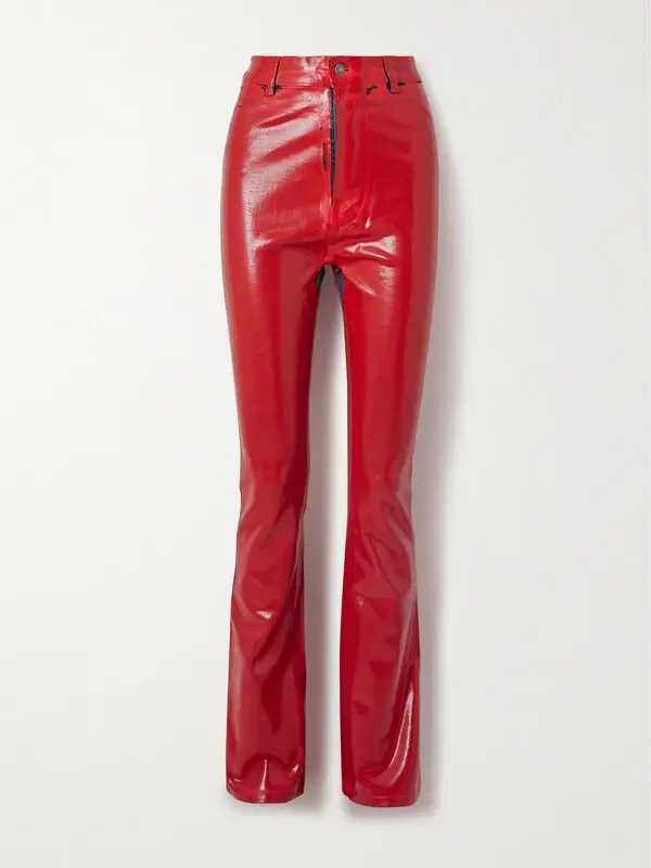 Acne Studios Skinny-leg Coated-denim Pants