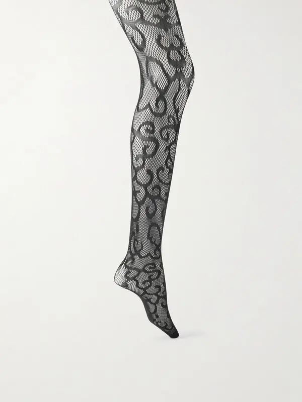 Gabriela Hearst Tyla Stretch-lace Tights - Black