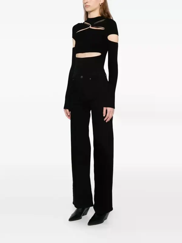 Citizens Of Humanity Lyra Long Wide Leg Jeans - Black