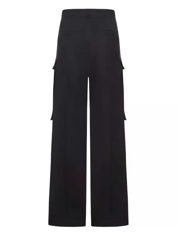 Rick Owens Cargo Wool Trousers - Black