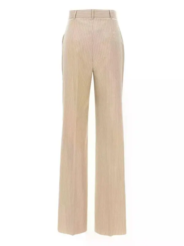 Max Mara Pinstripe Pleated Trousers