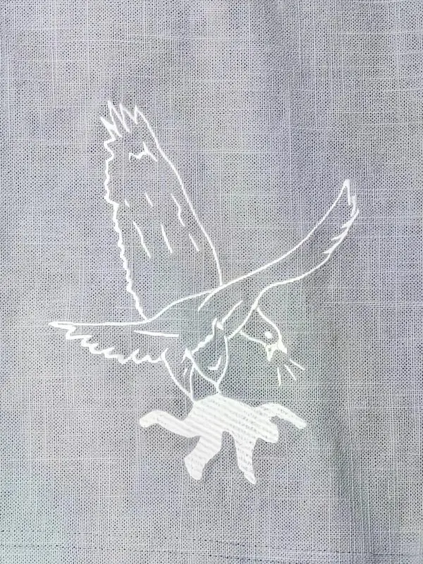 SAINTWOODS Eagle-motif Track Shorts