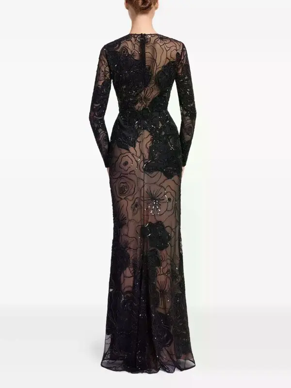 Elie Saab Bead-embellished Maxi Dress