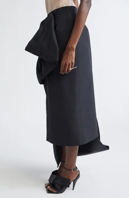Givenchy Draped Bow Faille Skirt