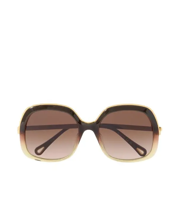 Chloé Aly Square-frame Sunglasses - Brown
