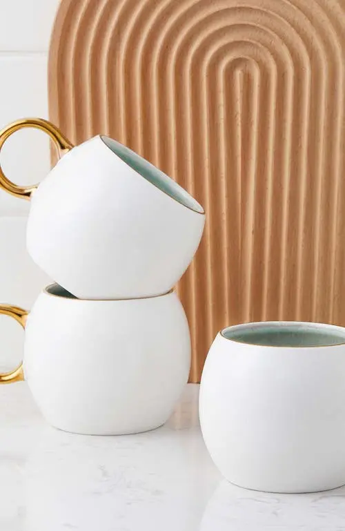 STONE + LAIN Josephine Porcelain 4-piece Mug Set
