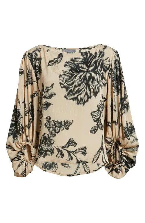 Wit & Wisdom Printed Peasant Top