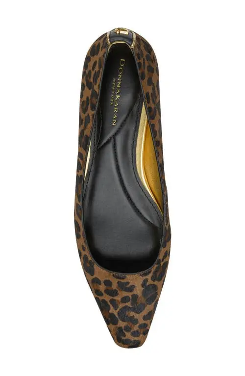 Donna Karan New York Savita Print Calf Hair Pumps - Leopard