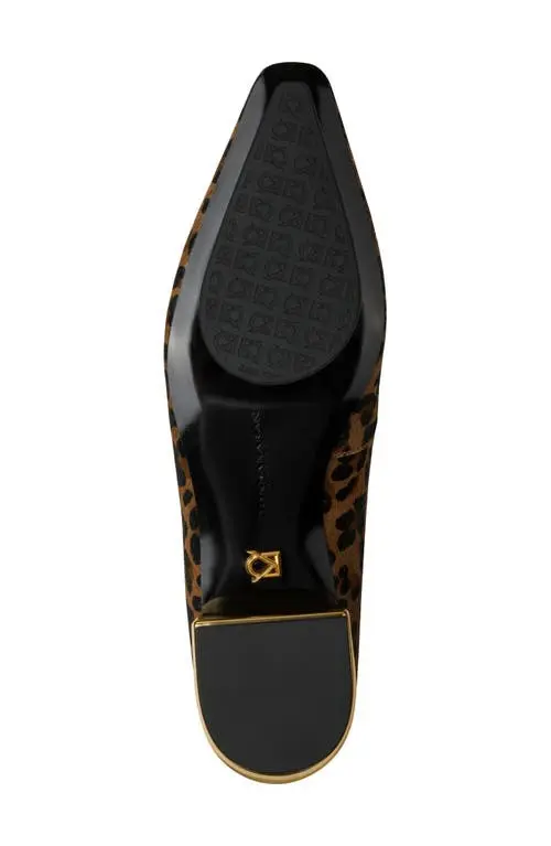 Donna Karan New York Savita Print Calf Hair Pumps - Leopard