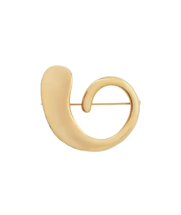 Agmes Marta Recycled Vermeil Brooch - Gold