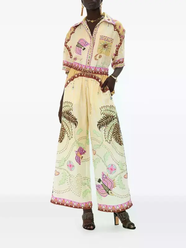 Camilla Aswan Abstract Trousers - Neutrals