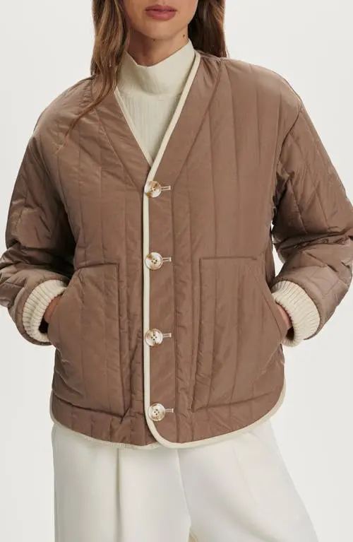 Varley Drew Reversible Jacket - Sand Shell/ash