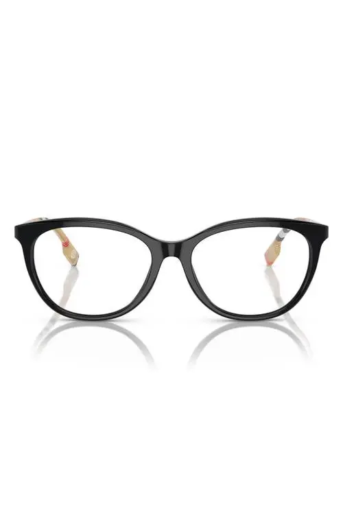 Burberry 52mm Phantos Optical Glasses - Black/demo Lens