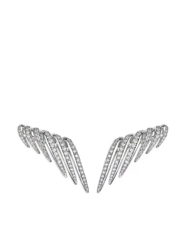SHAUN LEANE 18k Armis Diamond Earrings - Silver