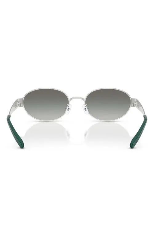 Tory Burch 54mm Oval Sunglasses - Silver/grey Gradient