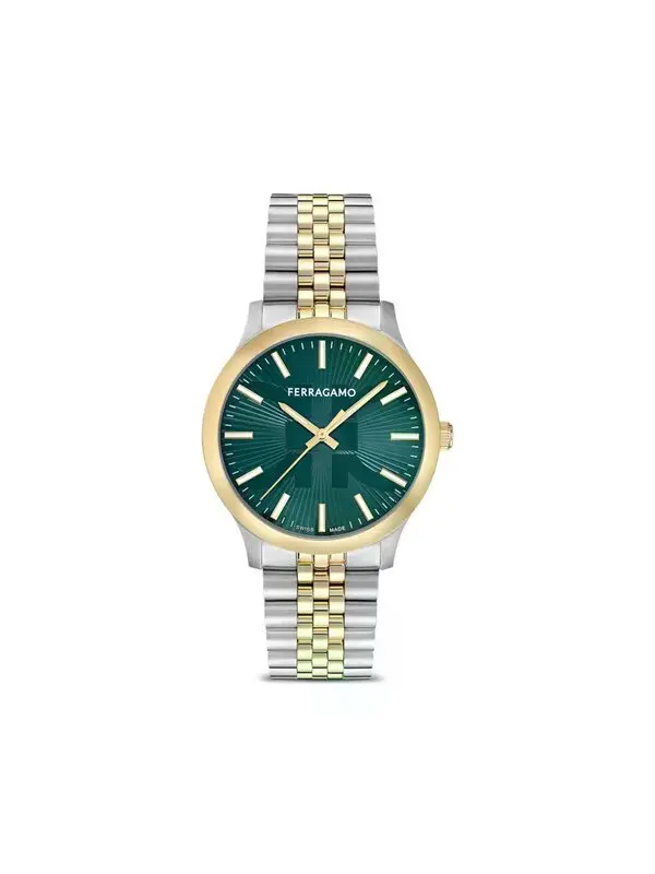 FERRAGAMO 40mm Two-tone Bracelet Watch - Silver