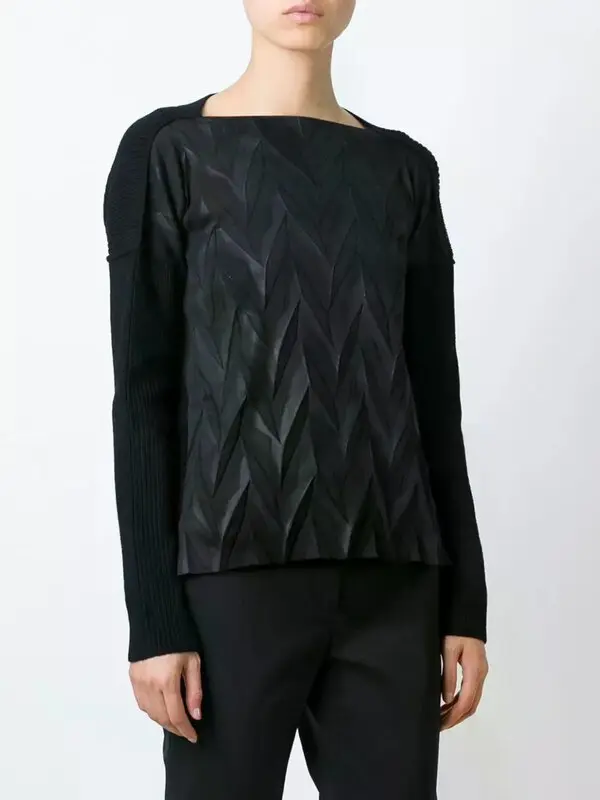 Junya Watanabe Chevron Paneled Sweater