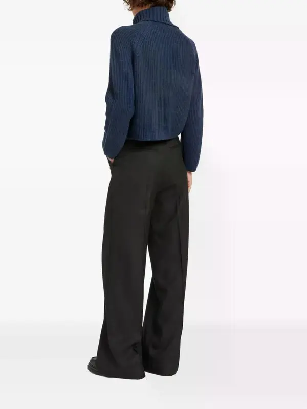 YVES SALOMON Tailored Flannel Trousers
