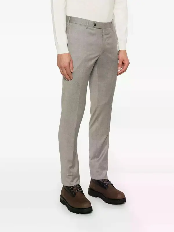 PT TORINO Slim-cut Trousers - Neutrals