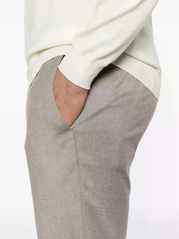 PT TORINO Slim-cut Trousers - Neutrals