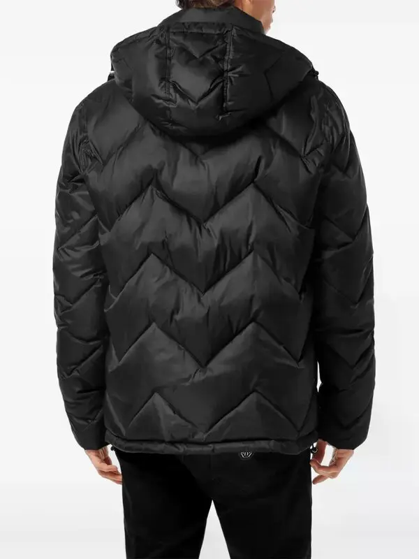 Philipp Plein Chevron-quilted Puffer Jacket
