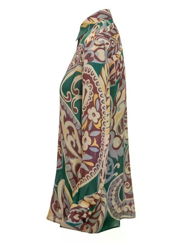 Etro Paisley-print Silk Shirt - Neutrals