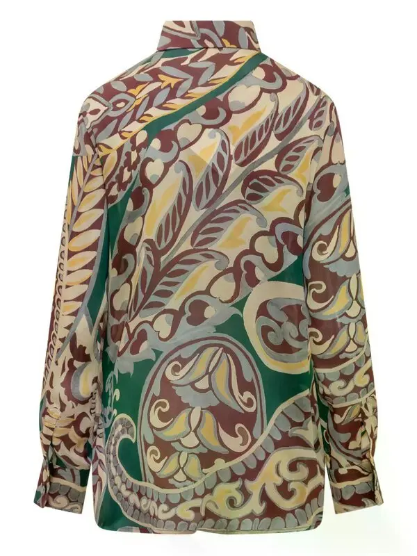 Etro Paisley-print Silk Shirt - Neutrals