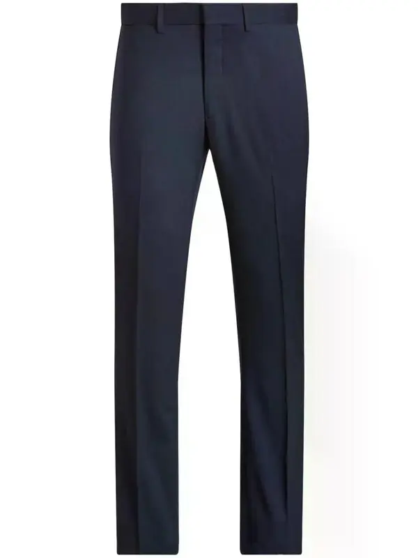 Ralph Lauren Purple Label Straight-leg Wool Trousers - Blue