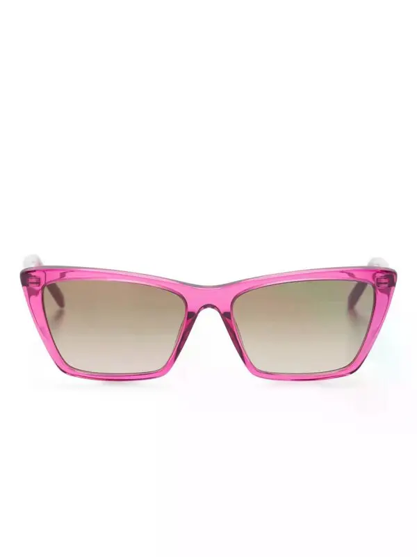 Saint Laurent Square Frame Sunglasses - Pink