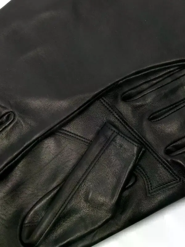 Rick Owens Panelled Leather Gloves