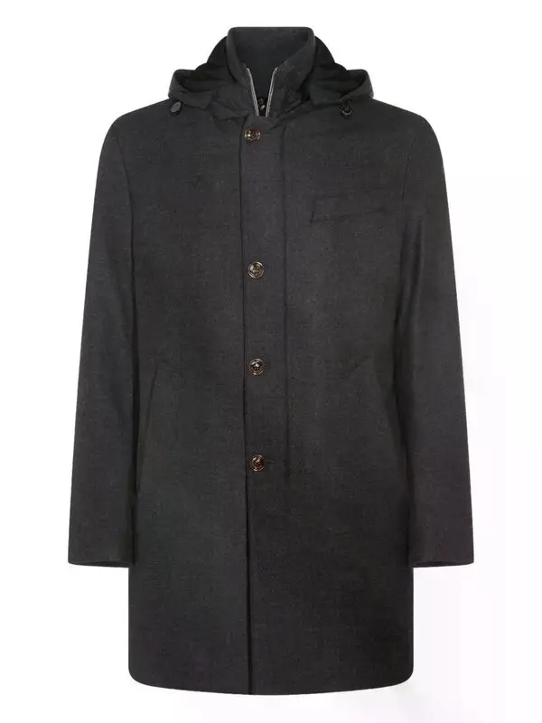 MONTECORE Hooded Button Coat