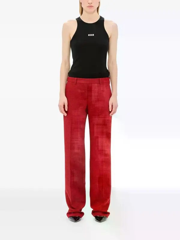 MSGM Check-pattern Trousers