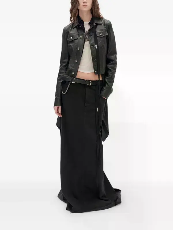 ANN DEMEULEMEESTER Structured Leather Jacket